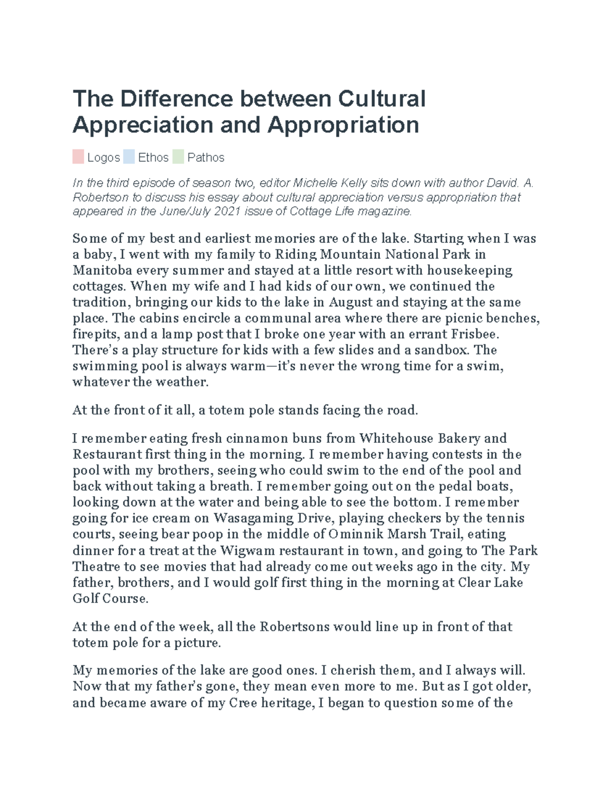 The Difference between Cultural Appreciation and Appropriation by David ...