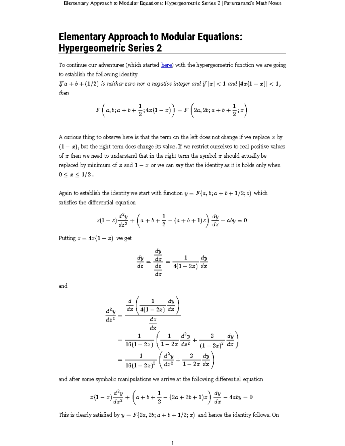 2011-10-Elementary Approach to Modular Equations Hypergeometric Series ...