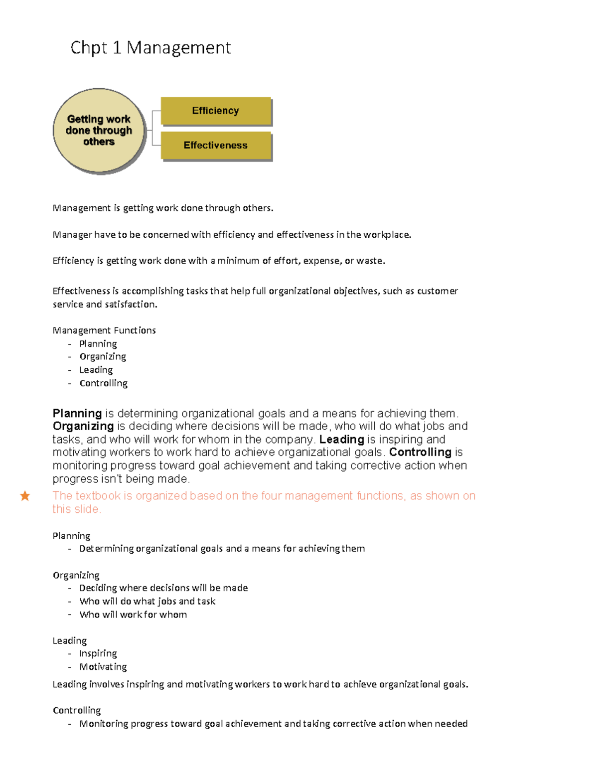 Chapter 1 Management - DĂŶĂŐĞŵĞŶƚ ŝƐ ŐĞƚƚŝŶŐ ǁŽƌŬ ĚŽŶĞ ƚŚƌŽƵŐŚ ŽƚŚĞƌƐ ...