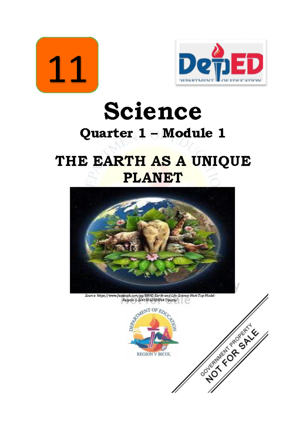 ELS Q1 SLM1 The-Earth-as-a-unique-planet - Science Quarter 1 – Module 1 ...