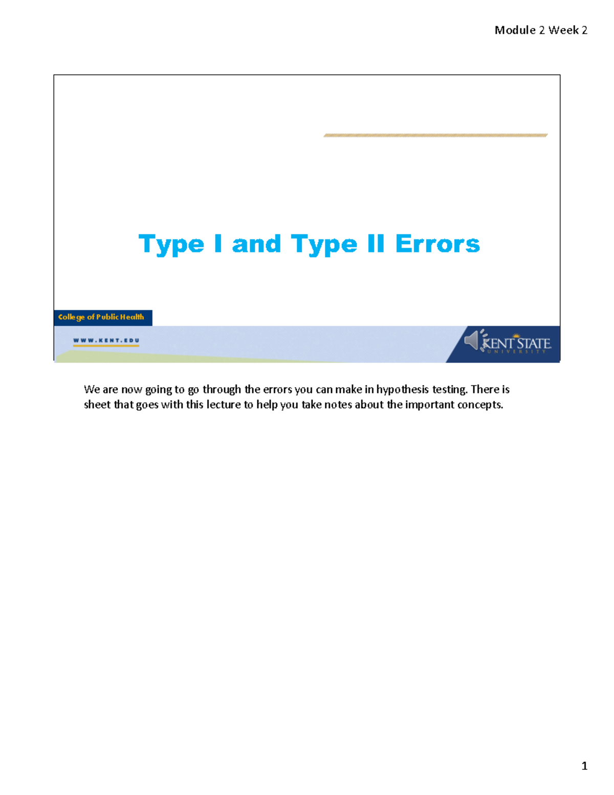 Errors - We are now going to go through the errors you can make in ...