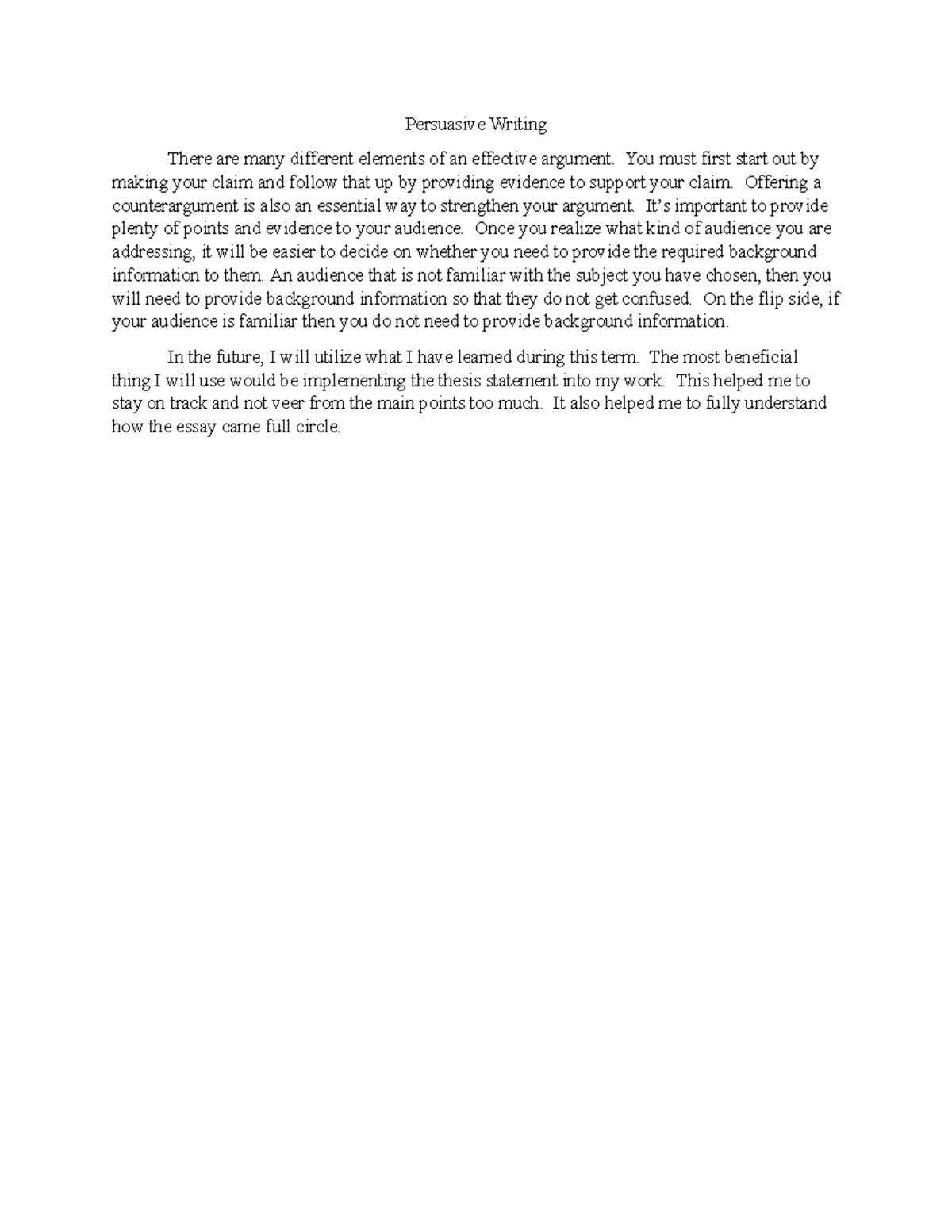 Persuasive Writing - Module 8 - Persuasive Writing There are many ...