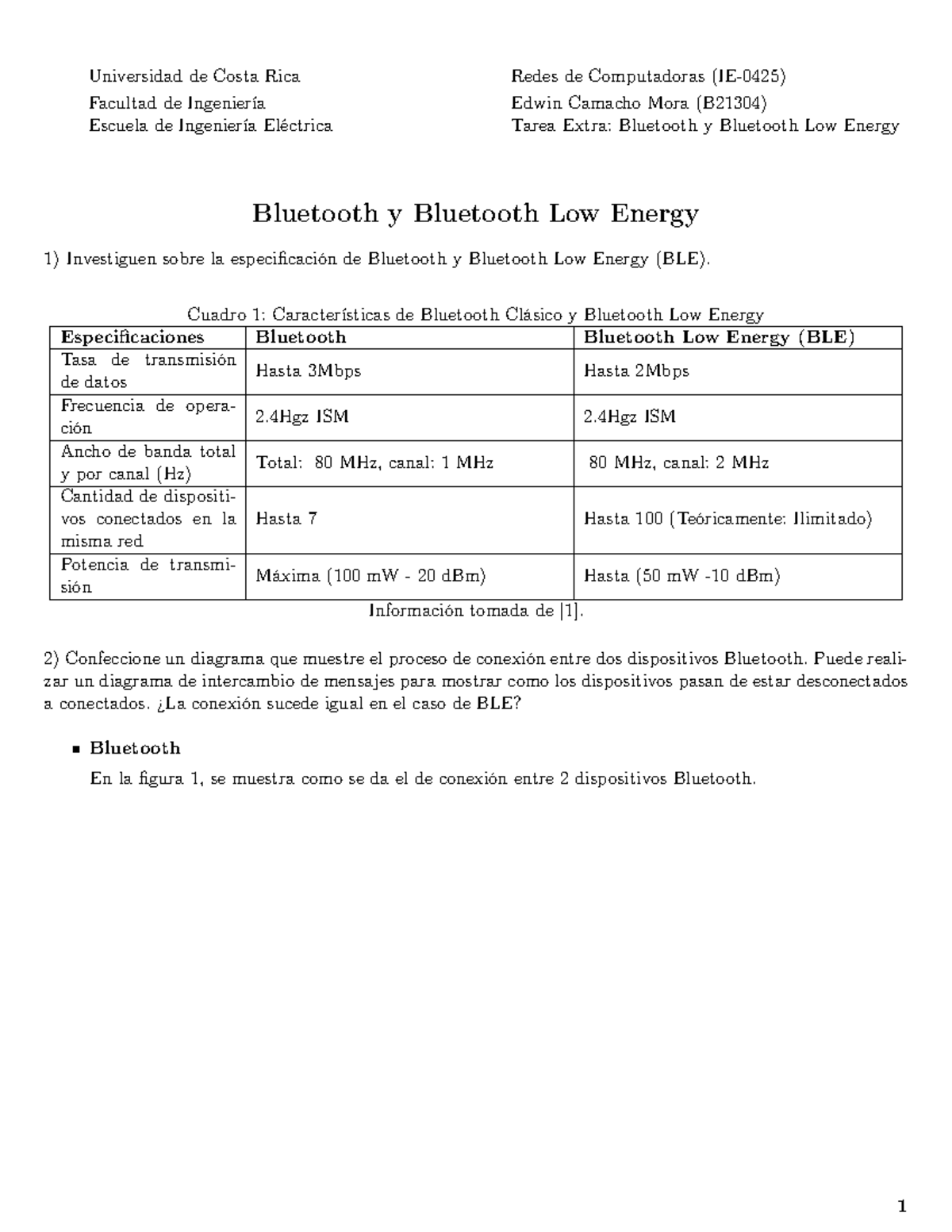 Bluetooth y Bluetooth Low Energy Redes Edwin B21304 - Universidad de ...