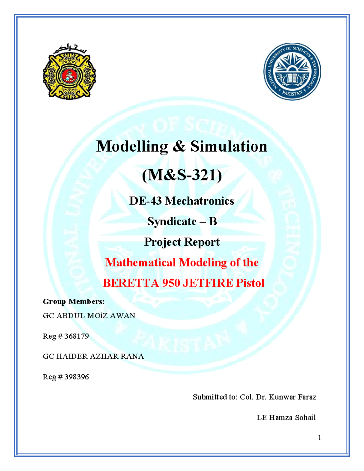 Chad 2.0 rep - this is semester project report - Modelling & Simulation ...