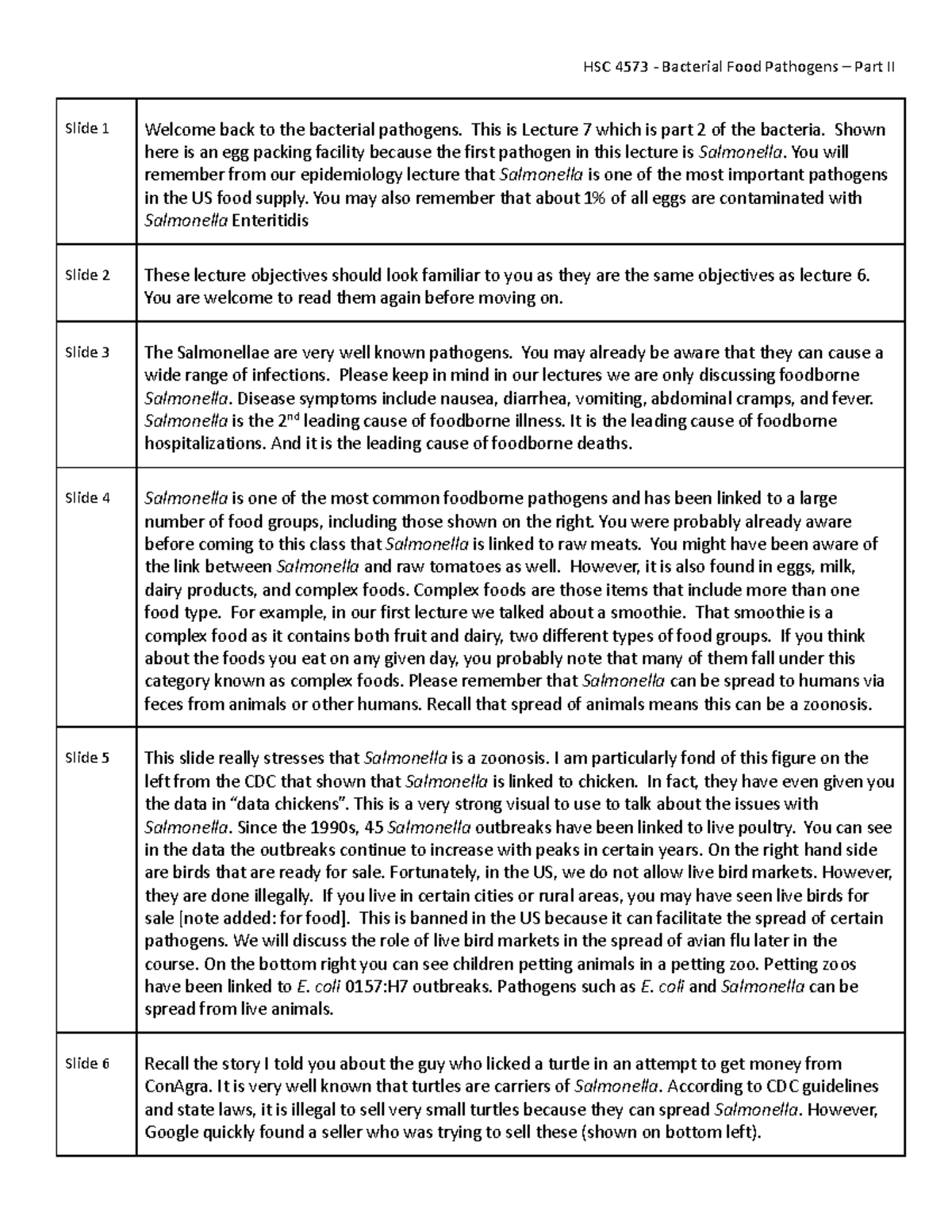 Lecture 7 2017 Bacteria II script - CHM2045 - USF - Studocu