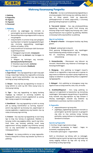 Lesson PLAN Grade 10 Parabula - MASUSING BANGHAY-ARALIN FILIPINO 10 I ...