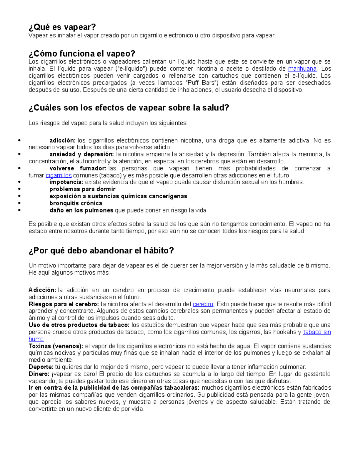 Qué es vapear - información a cerca del cigarro electrónico y sus ...