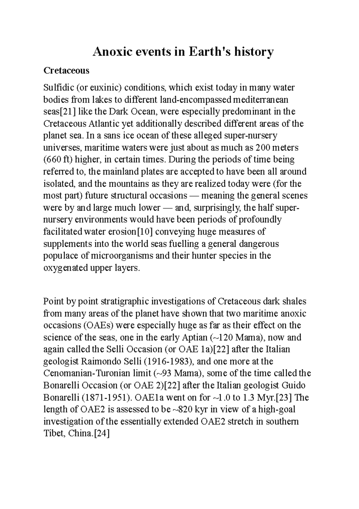 Anoxic events in Earth - Yazar - Anoxic events in Earth's history ...