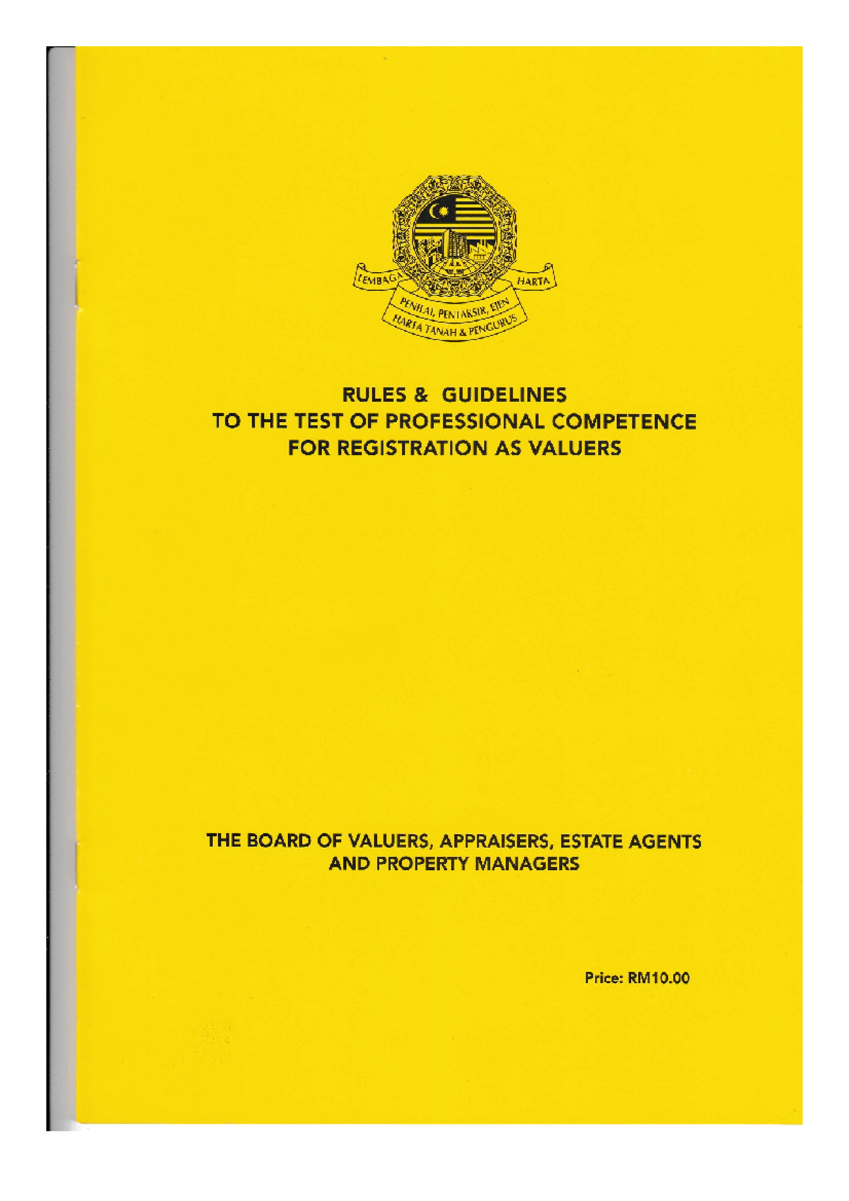 TPC Valuers Guidelines Pages 1-28 - Degree in Business Computing - Studocu