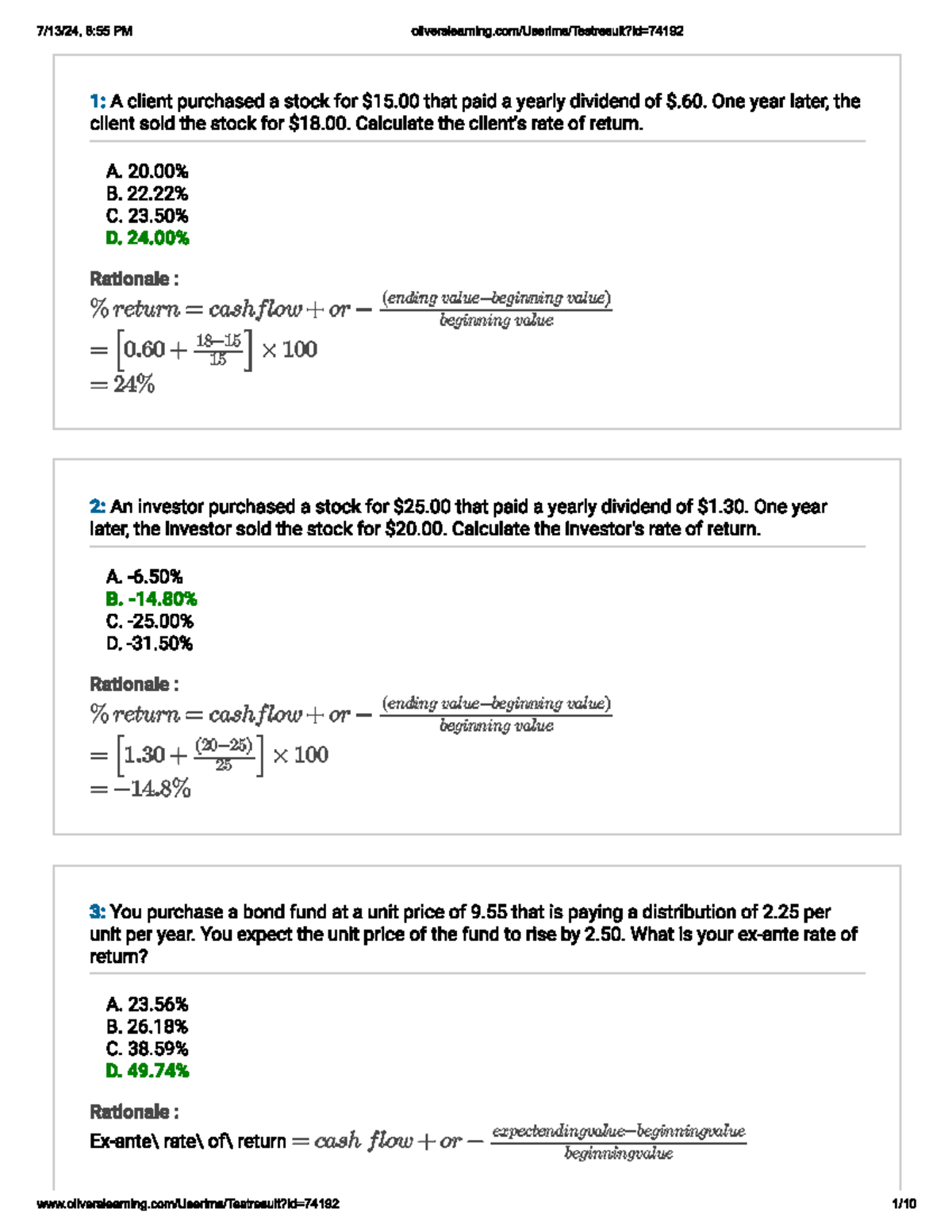 Canadian Securities Course Chapter 15 practice questions mock exam for ...