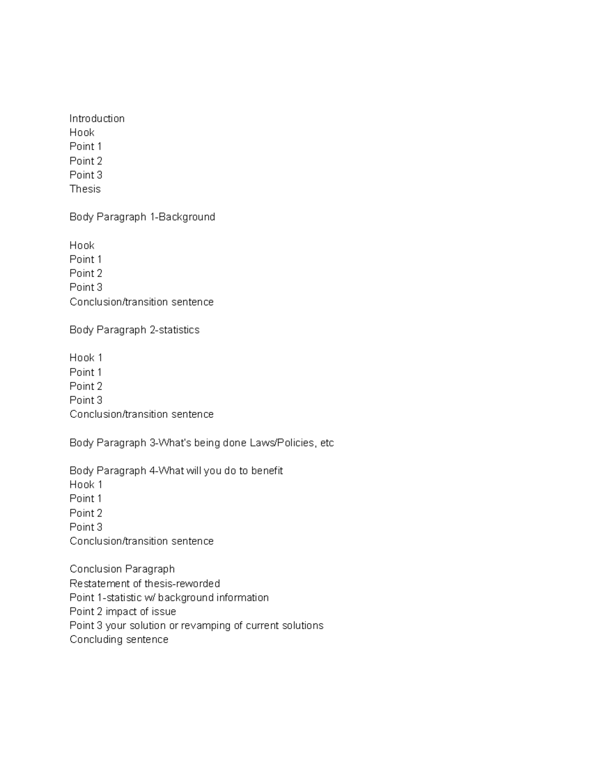 Janell Young - Outline - Senior Project - Introduction Hook Point 1 ...