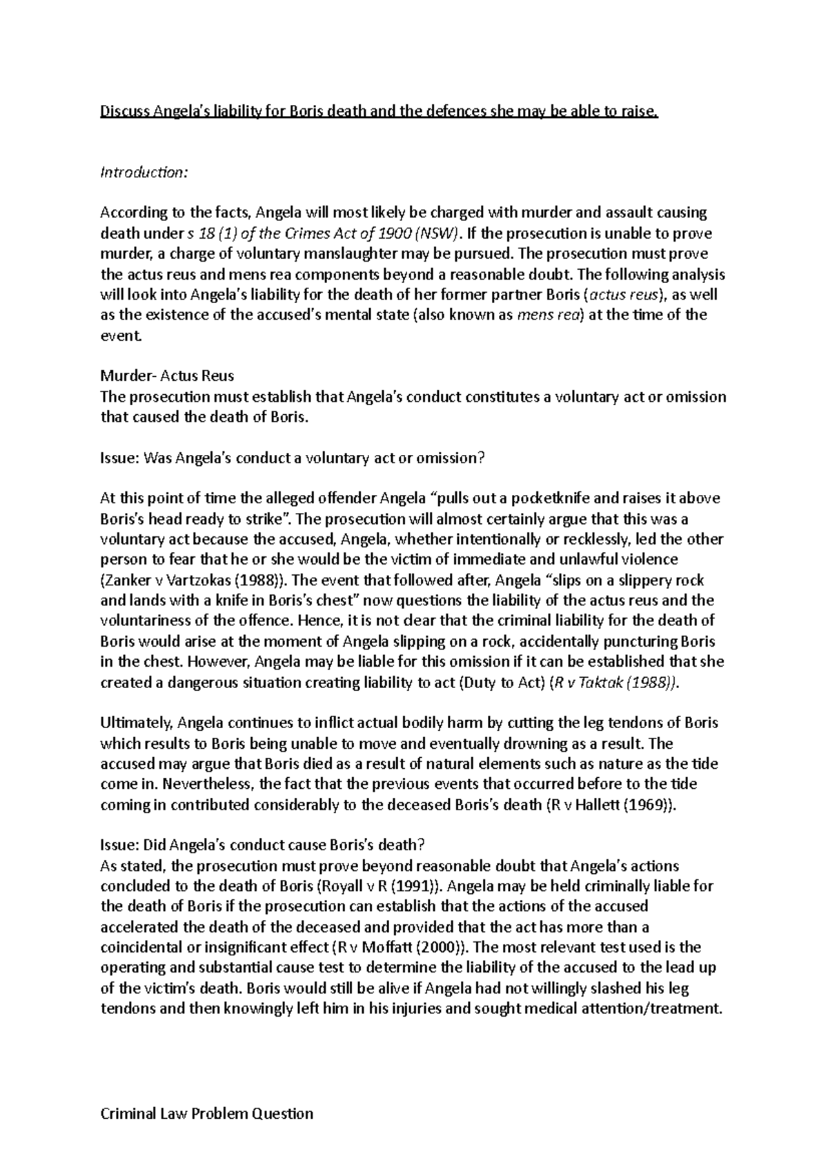 Submission 1 - Bail Application Template with Added Notes Murder and ...