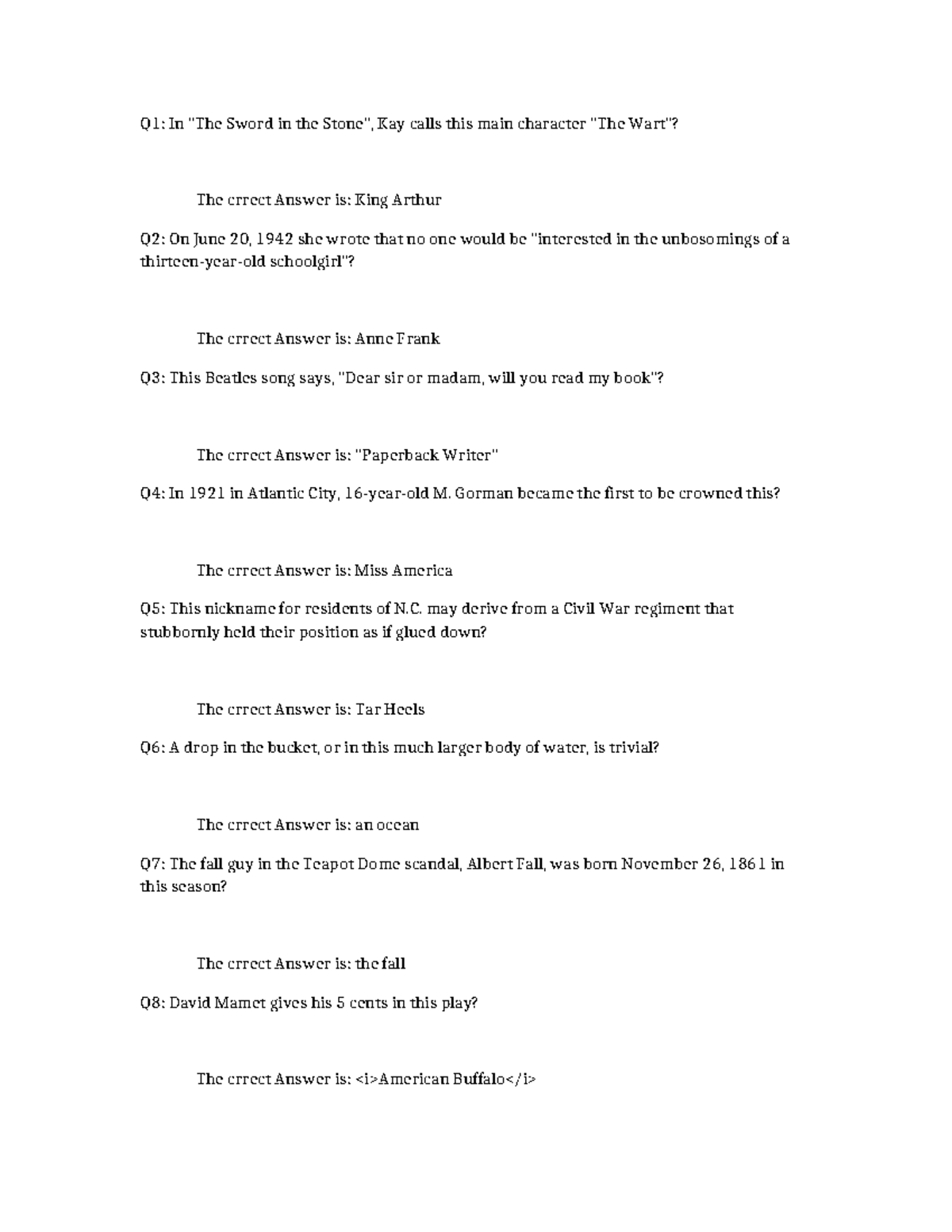 5 Notes for TBJZ - practice material for fins - Q1: In "The Sword in ...