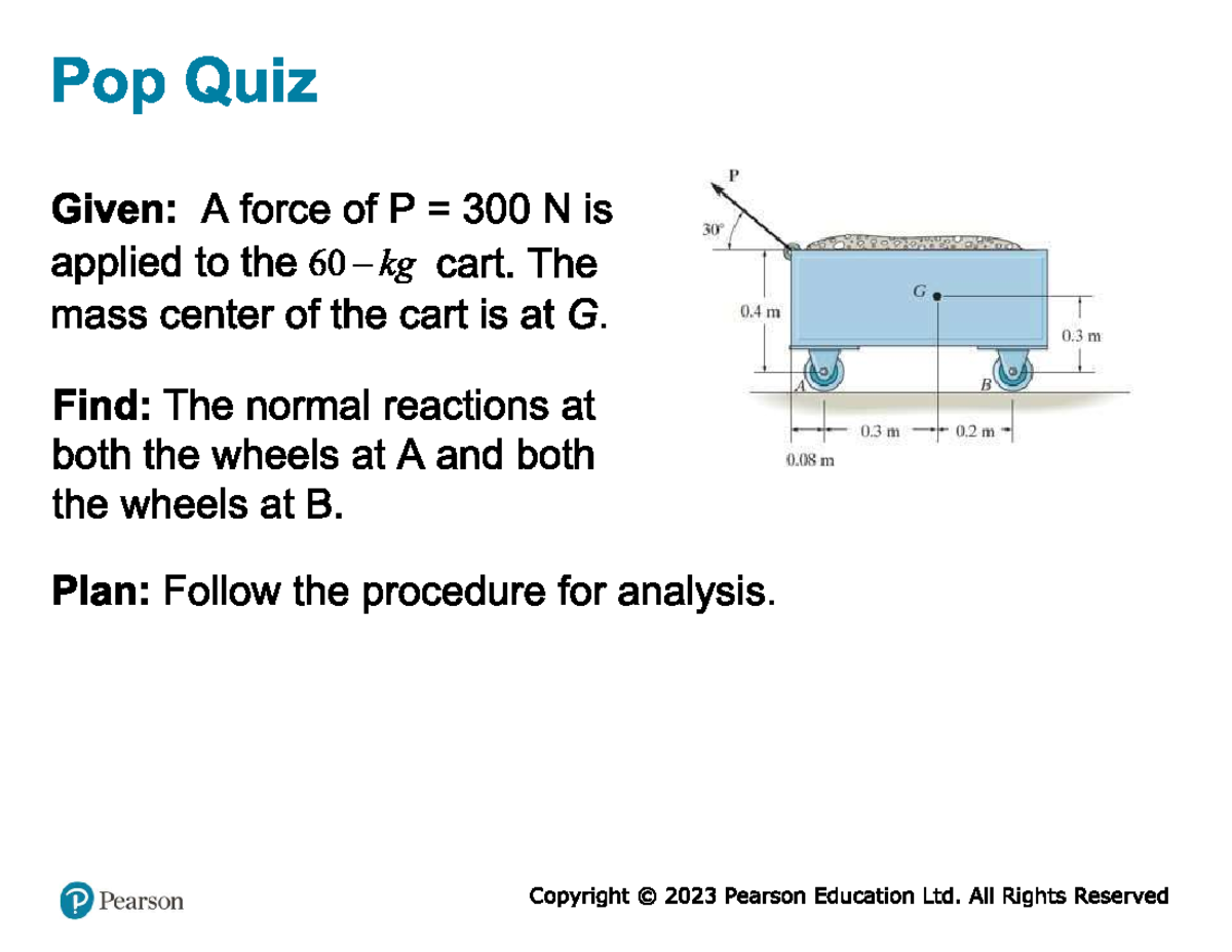 Pop Quiz 1 - Pop quiz - Civil engineering - Studocu