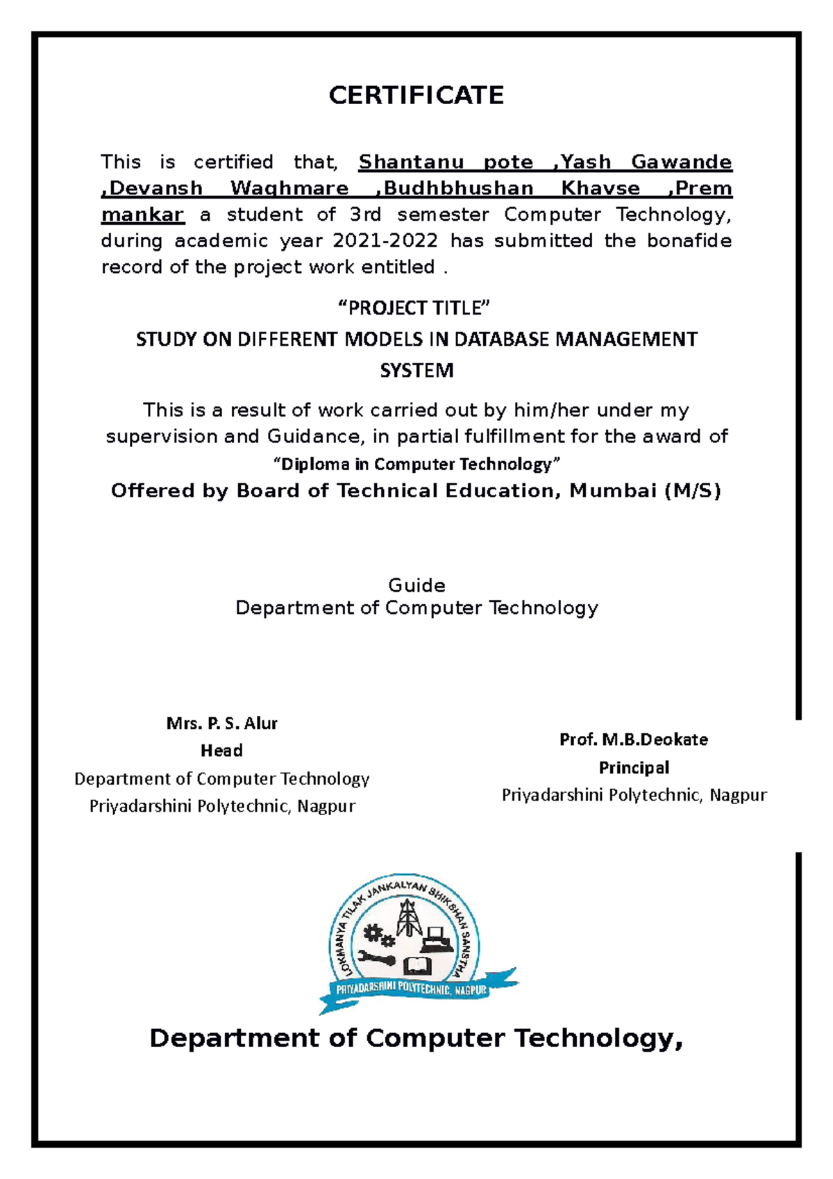 1668079399324 - fasdf - CERTIFICATE This is certified that, Shantanu pote ,Yash Gawande ,Devansh ...