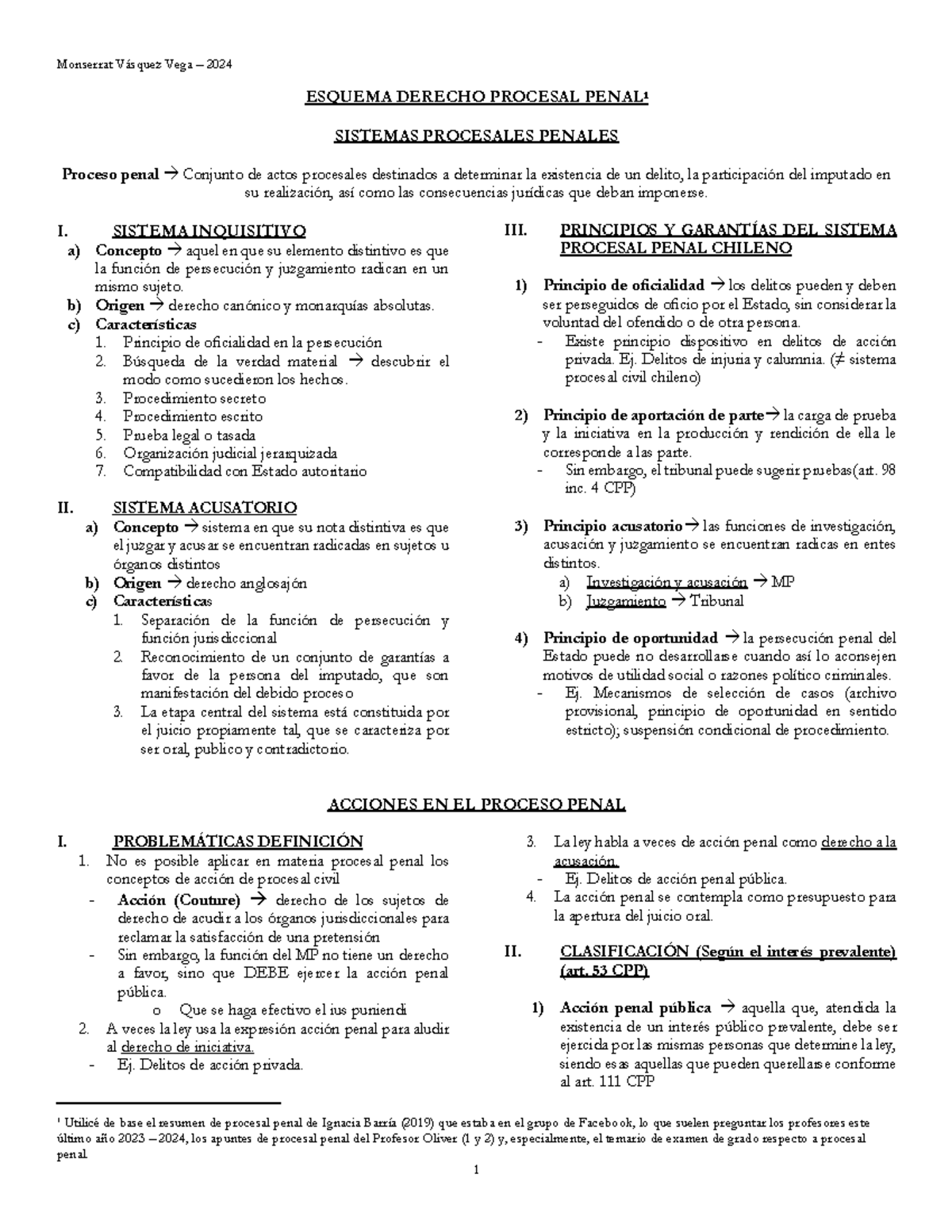 Esquema Procesal Penal - Monserrat V Squez.pdf;filename = UTF-8'' Esquema%20 Procesal%20 - Studocu