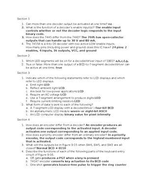 this is Digital electronics chapter 8 notes - Section 1 1. Define each ...