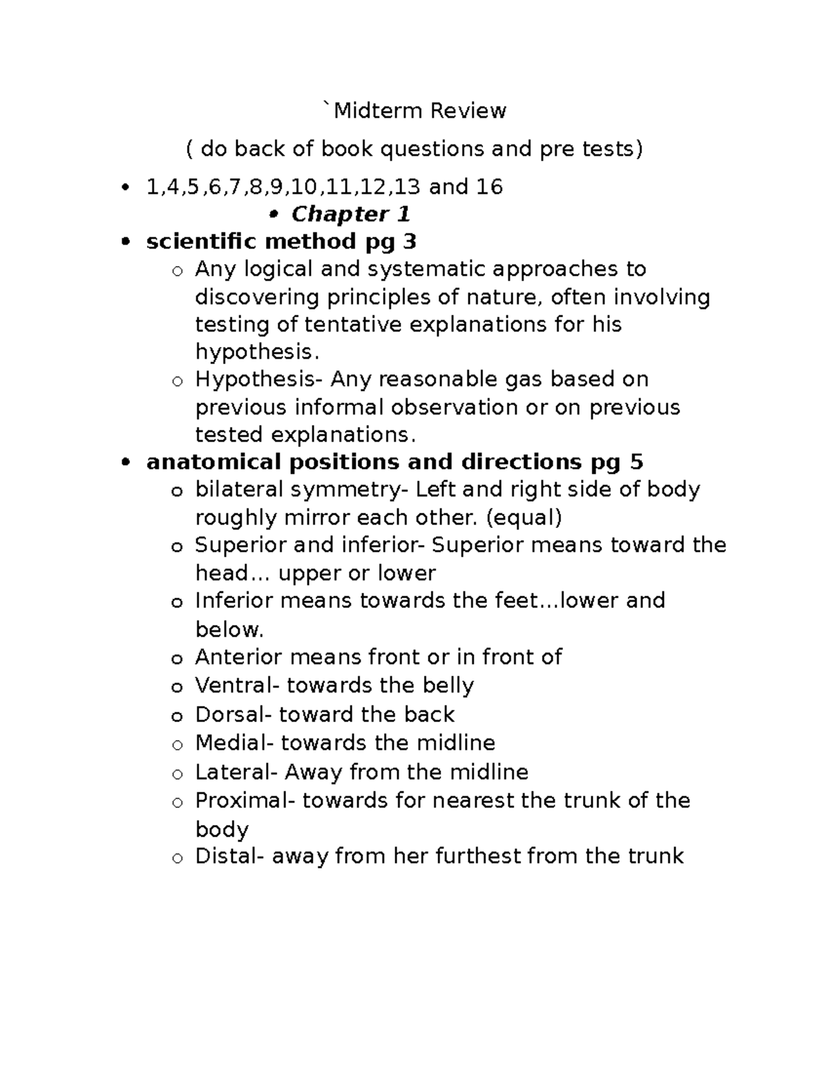 Midterm Review AP - `Midterm Review ( do back of book questions and pre ...