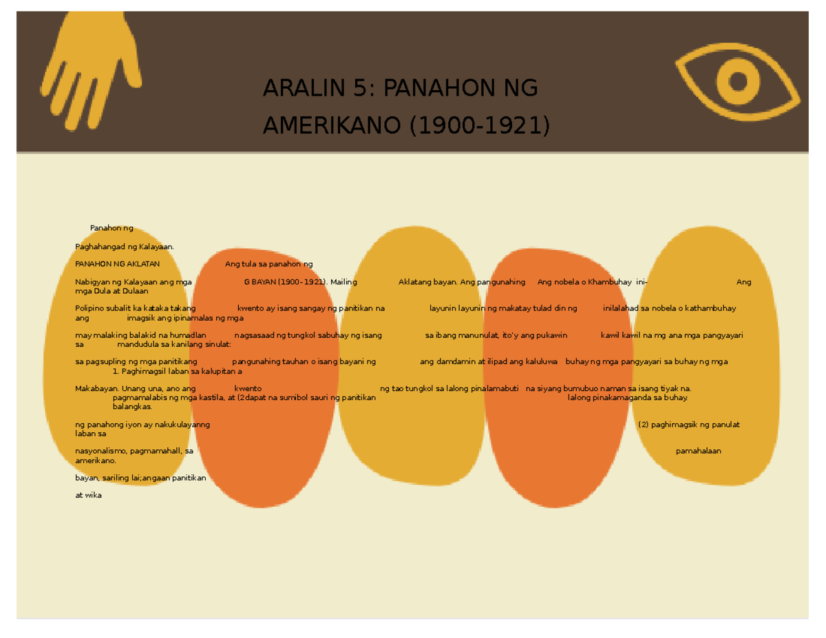 Ecijay 1333 - Smile - ARALIN 5: PANAHON NG AMERIKANO (1900-1921 ...