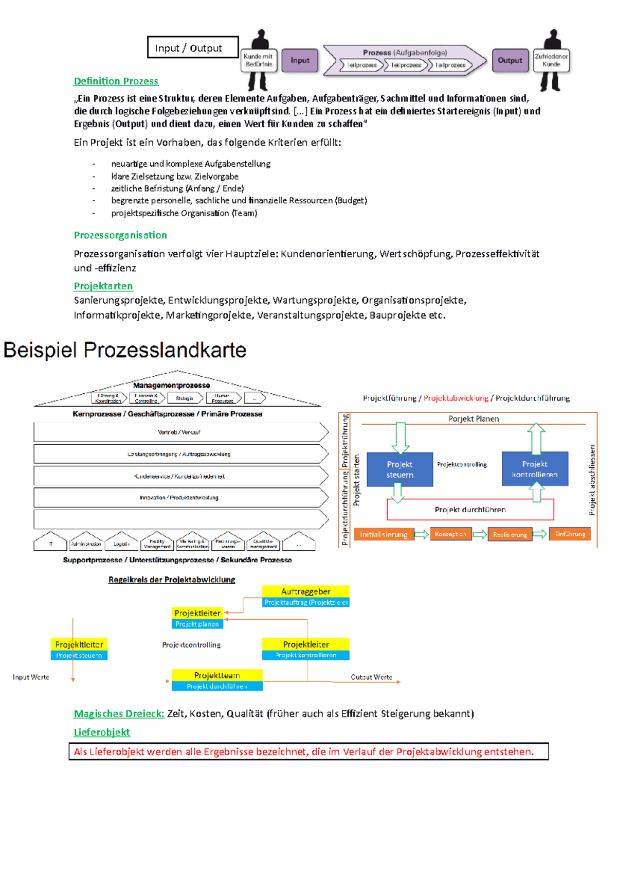 Spick UPM - Definition Prozess „Ein Prozess ist eine Struktur, deren ...