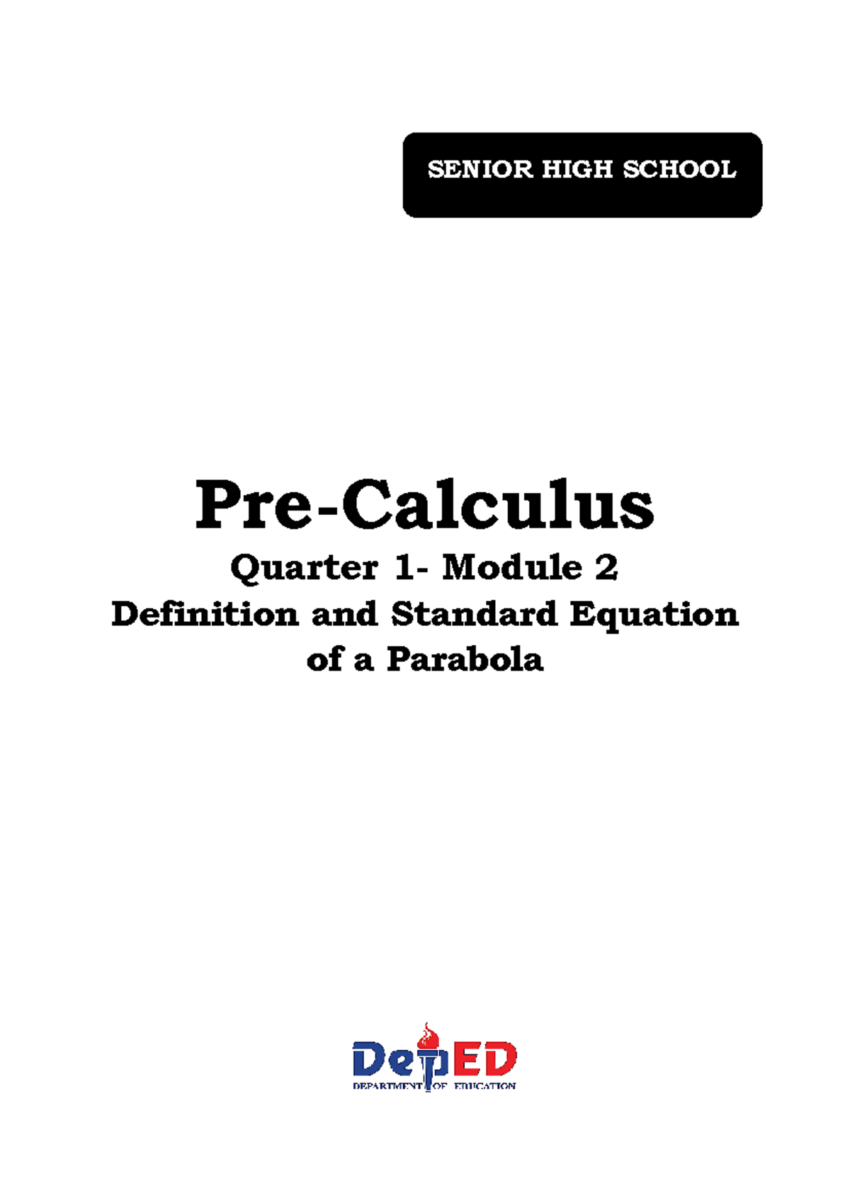 2 Q1 Pre Calculus - pogi - i Pre-Calculus Quarter 1- Module 2 ...