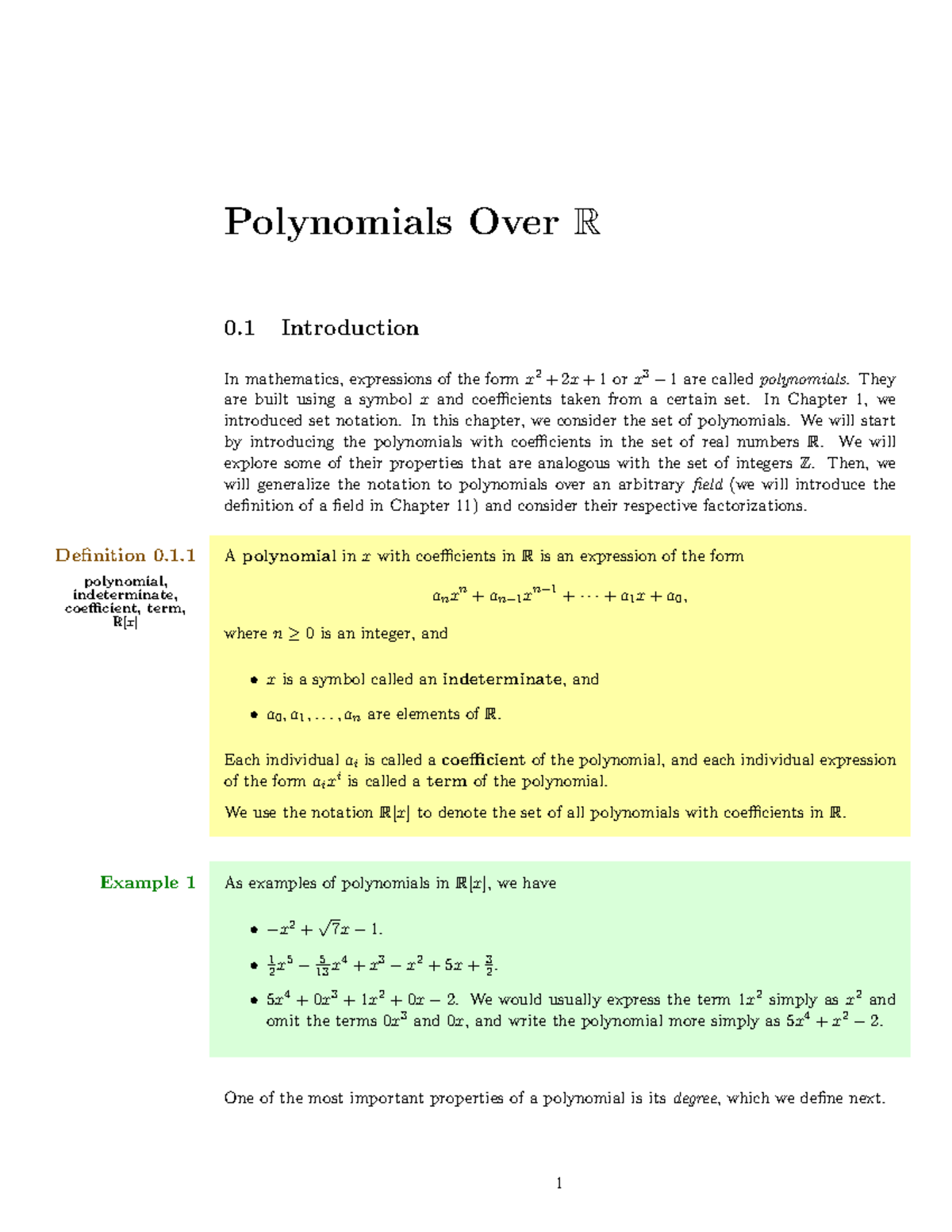 Polynomials-over-R - textbook-ish material for the polynomial faction ...