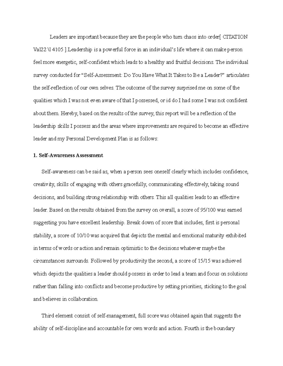 Log 1(completed) - Additional work for leadership - Leaders are ...