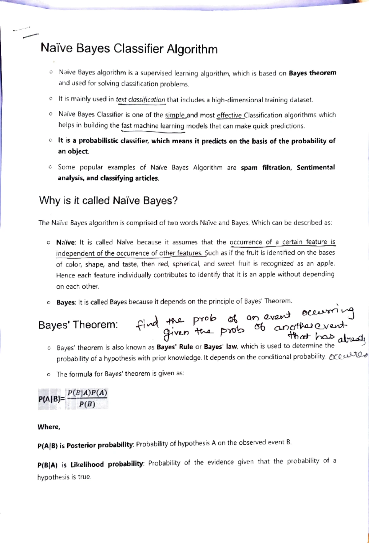KNN-ML -18CSE392T MACHINE LEARNING - I - Neighbors Classifiers and ...