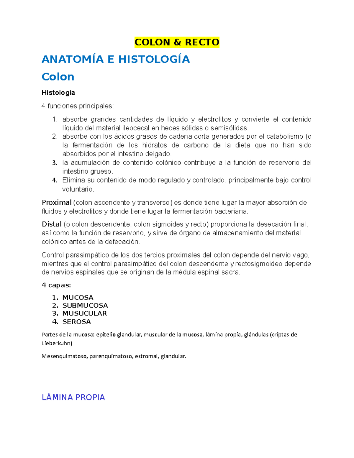 Resumen patología de colon - Medicina - UABC - Studocu