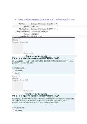 Cuestionario Final - 2da. Instancia - Buscar diplomaturas Diplomatura Superior en Herramientas ...
