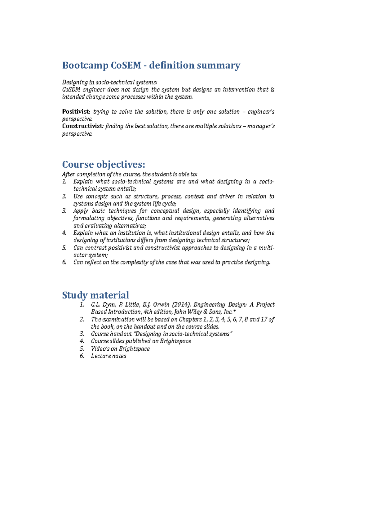 Summery definitions Co SEM - Bootcamp CoSEM - definition summary ...