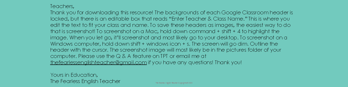 2. Google Classroom Headers - Teachers, Thank you for downloading this ...