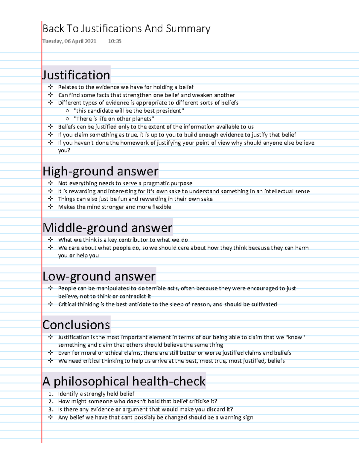 Justifications and summary - :ƵƐƚŝĨŝĐĂƚŝŽŶ ZĞůĂƚĞƐ ƚŽ ƚŚĞ ĞǀŝĚĞŶĐĞ ǁĞ ...