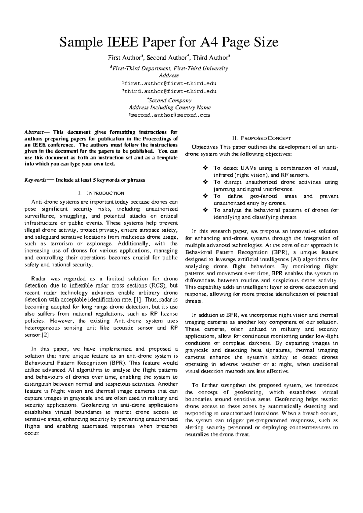 A-R-A research paper - Sample IEEE Paper for A4 Page Size First Author#, Second Author*, Third ...