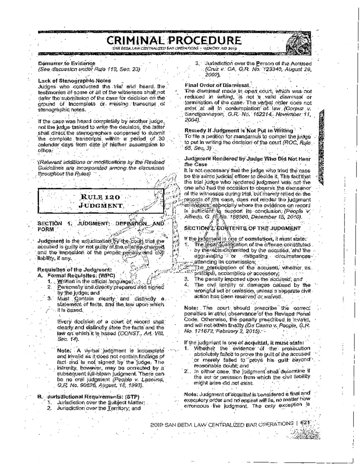 Criminal Procedure Rule 120 Reviewer L I I I 1 2019 SAN criminal-procedure-rule-120-reviewer-l-i-i-i-1-2019-san