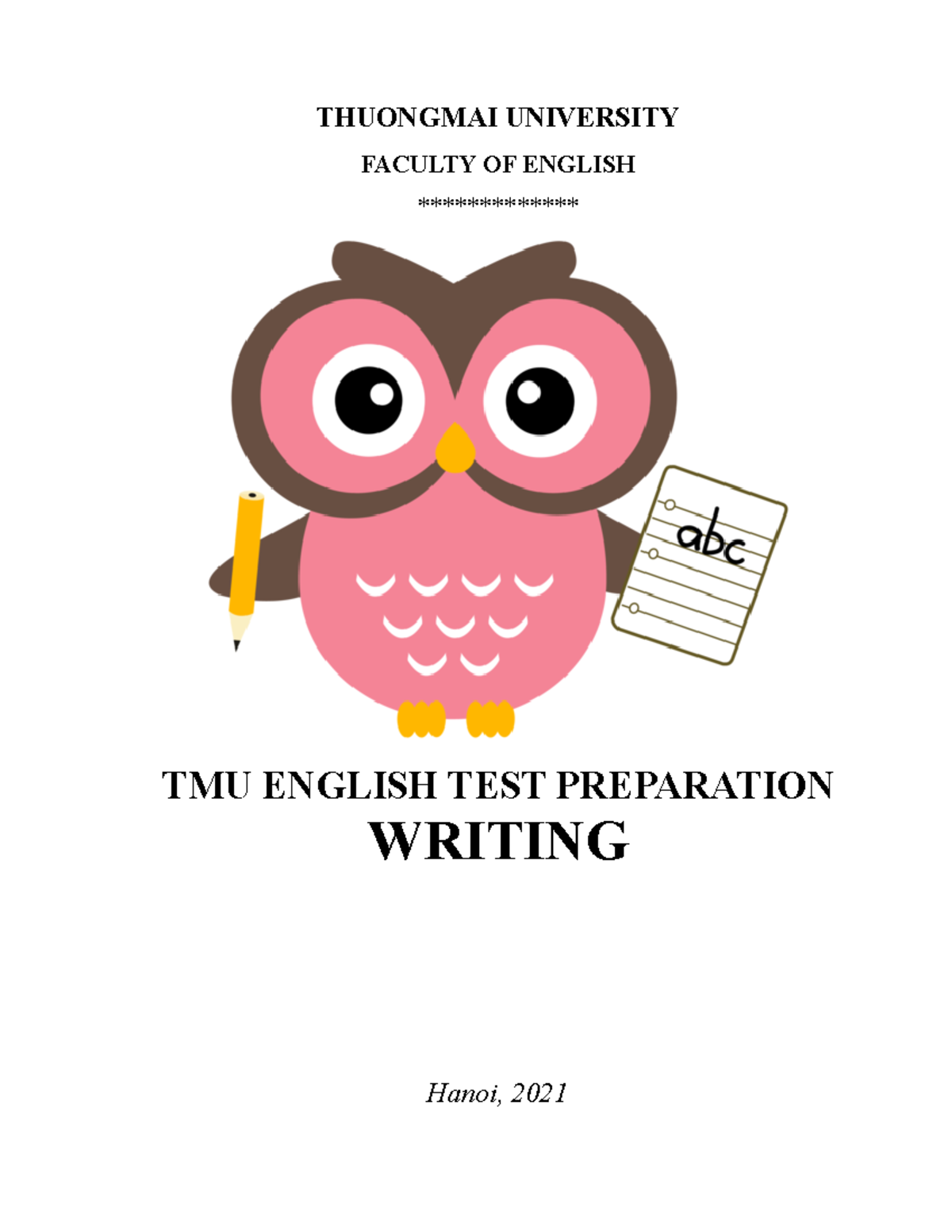TMU English Test Preparation Writing revised - THUONGMAI UNIVERSITY ...