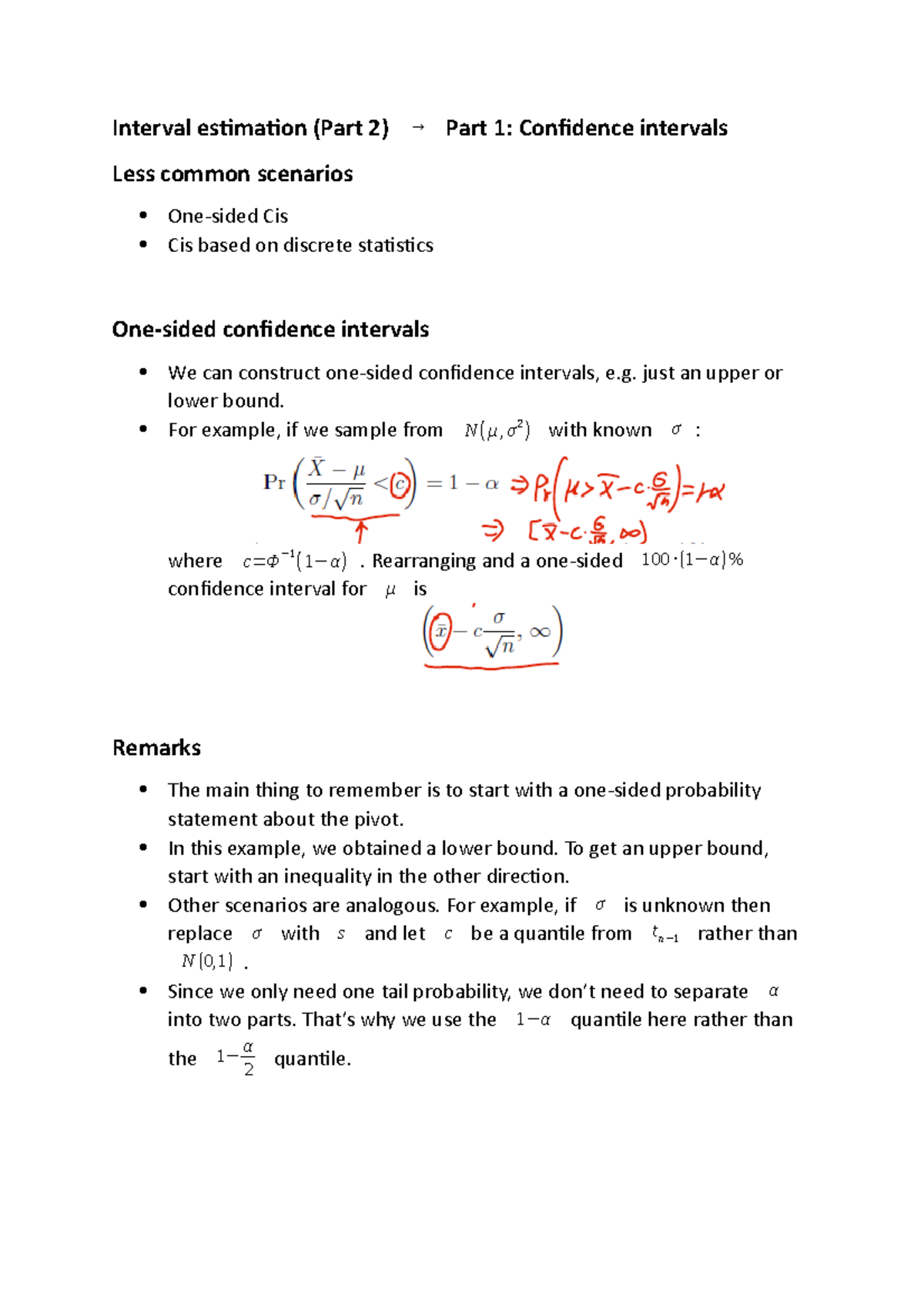 Interval-estimation-Part-2 Part-1 Confidence-intervals - STA201 - CSU - Studocu