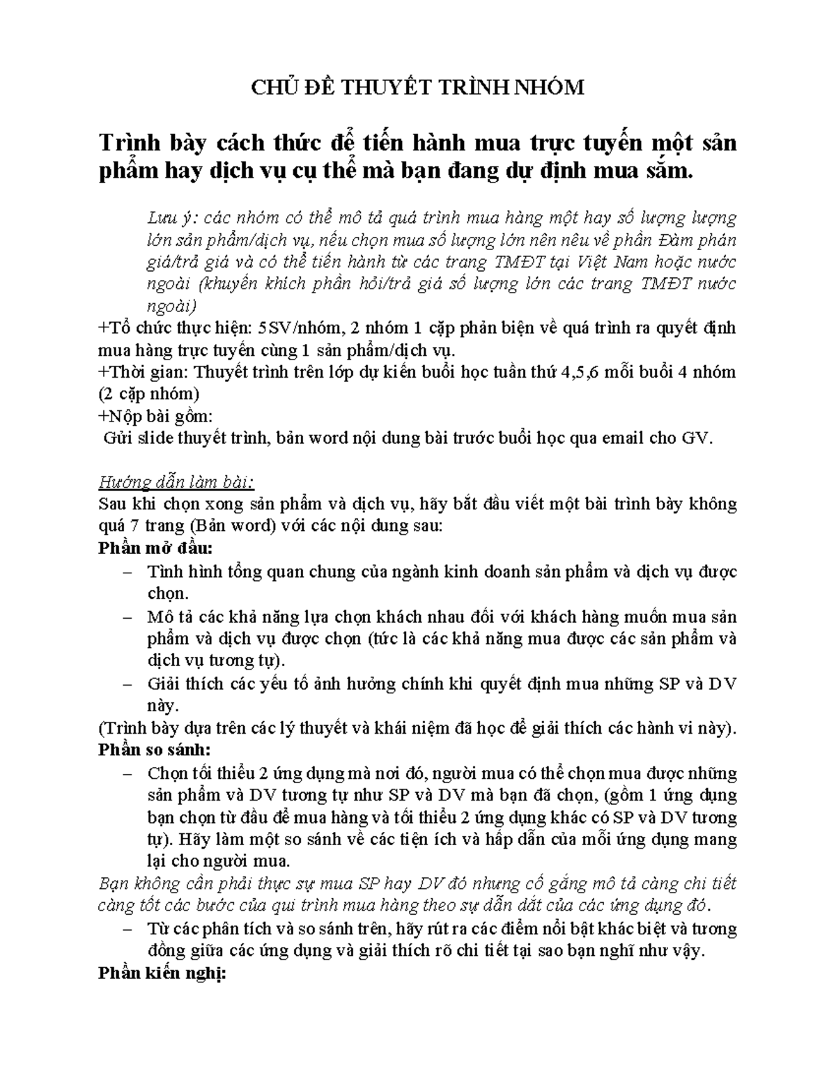 HD thuyết trình nhóm - fnbbdv szd vssb bhdsbs hbdvjsb - CHỦ ĐỀ THUYẾT ...