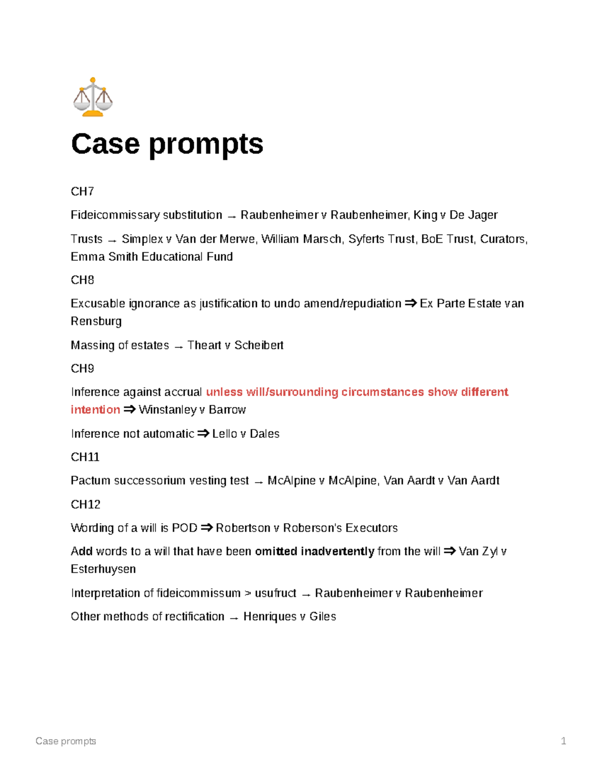 Case prompts-2 - ACL Case prompts - Case prompts 1 ⚖ Case prompts CH ...