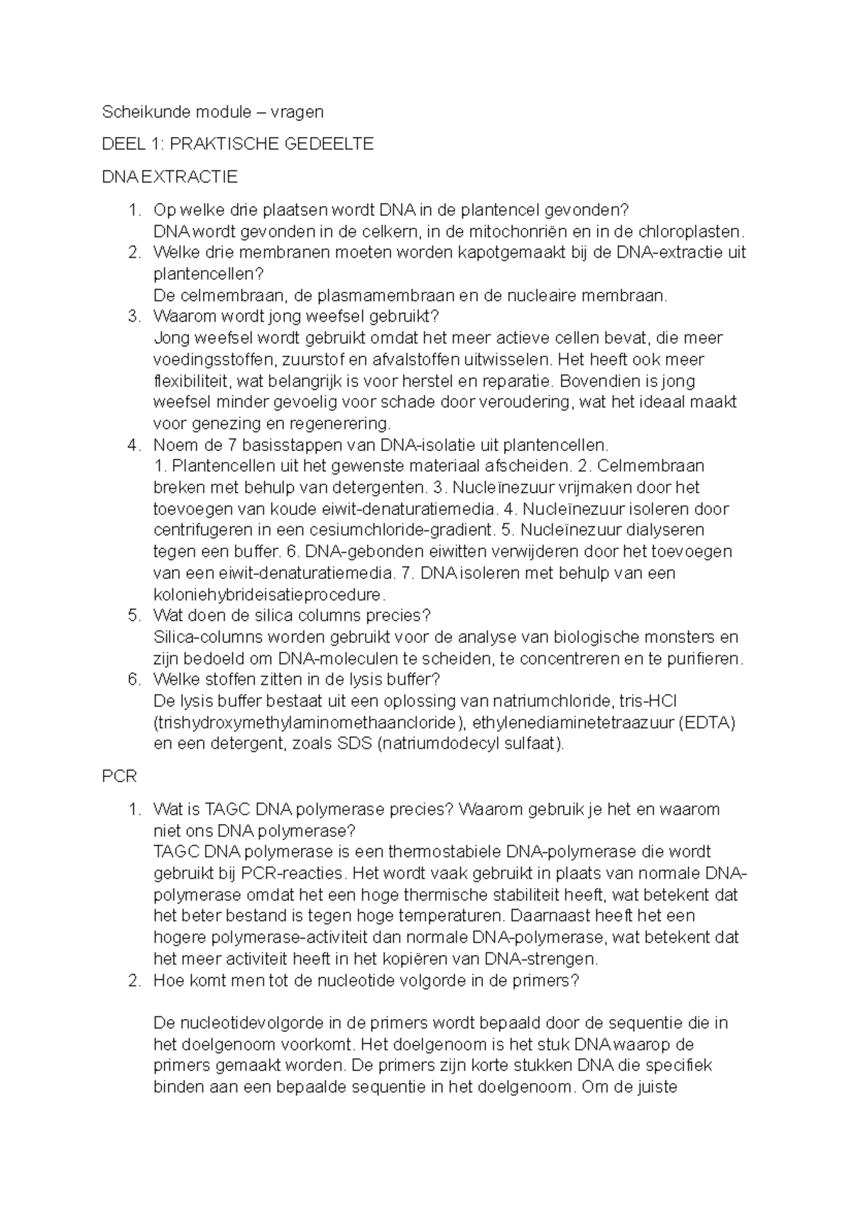 Scheikunde module vragen - Scheikunde module – vragen DEEL 1 ...