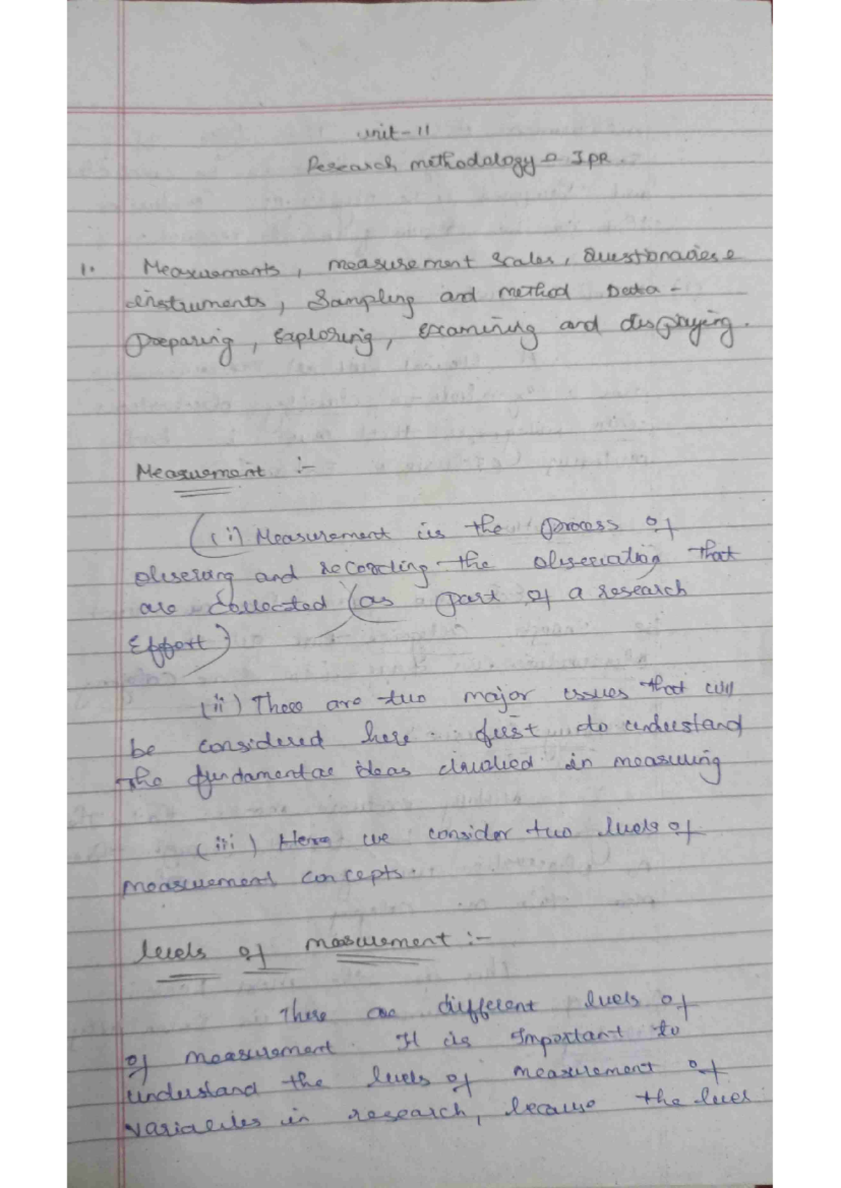 IPR unit 2 important questions - 11 Research methodology lb IPR 1 ...