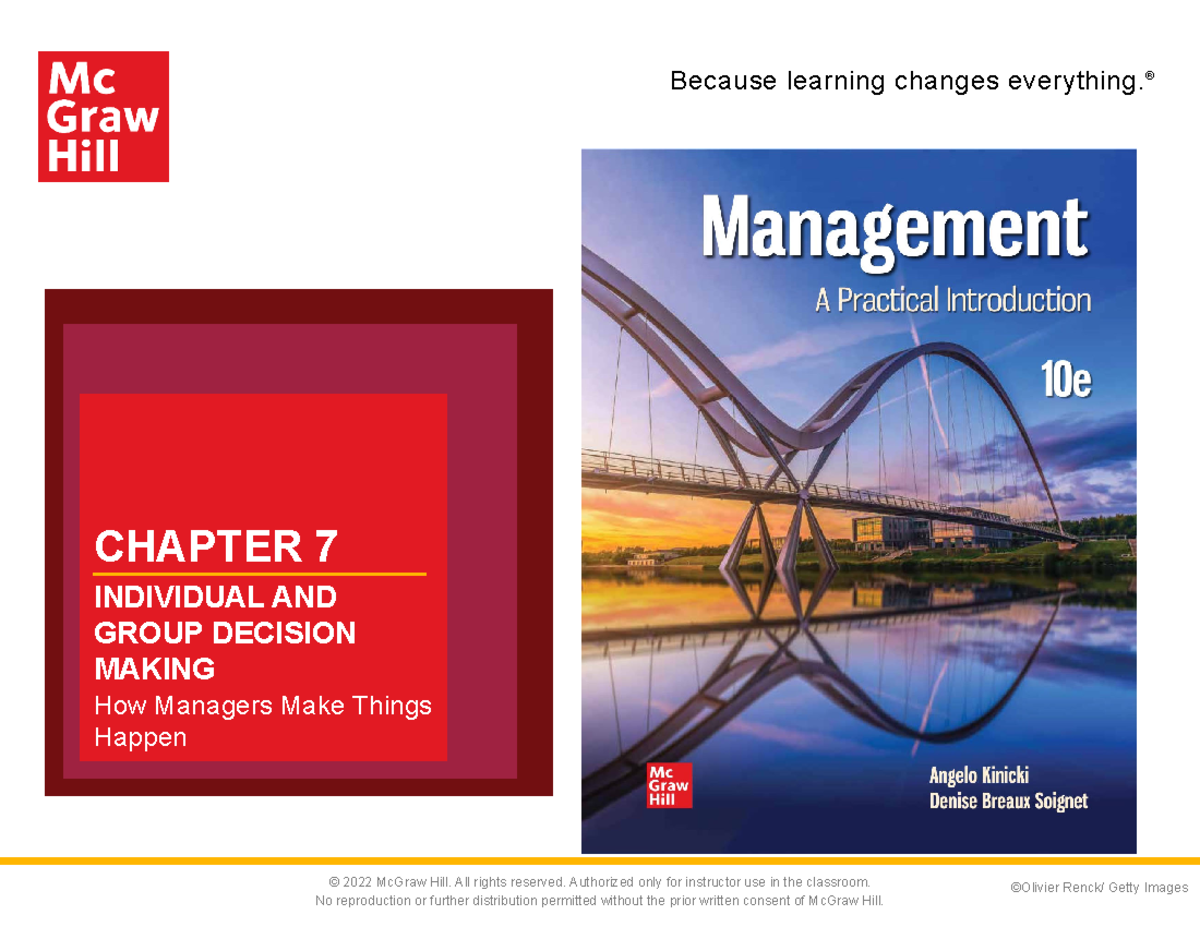 Decision Making - other - Because learning changes everything ...