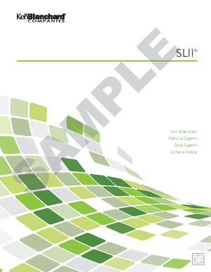 The SLII Experience Overview MK0766 - kenblanchard The SLII Experience ...