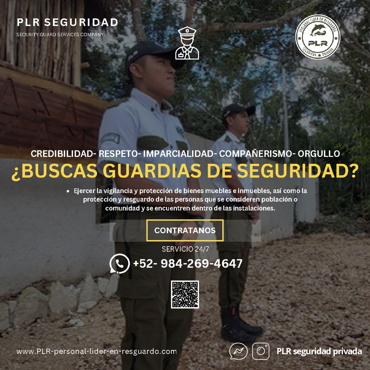 Security Guard Services Company Promotion Instagram Post - Seguridad y ...