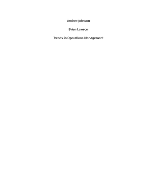 2-2 Harvard Business Review Simulation and Journal - Andree’ Johnson ...
