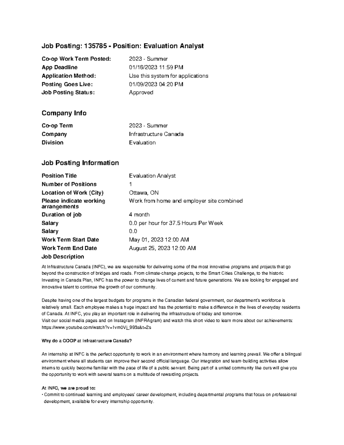 Evaluation Analyst-job - Job Posting: 135785 - Position: Evaluation ...