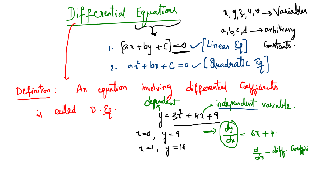 01-10-2021 differential equations-1 - Engineering Geology - Studocu