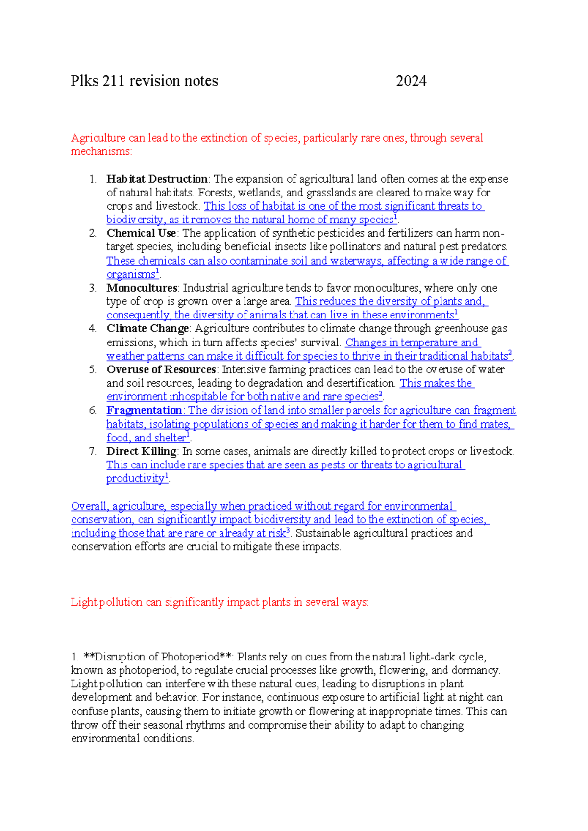 Plks revision - few pointers on how to answer the long questions - Plks ...