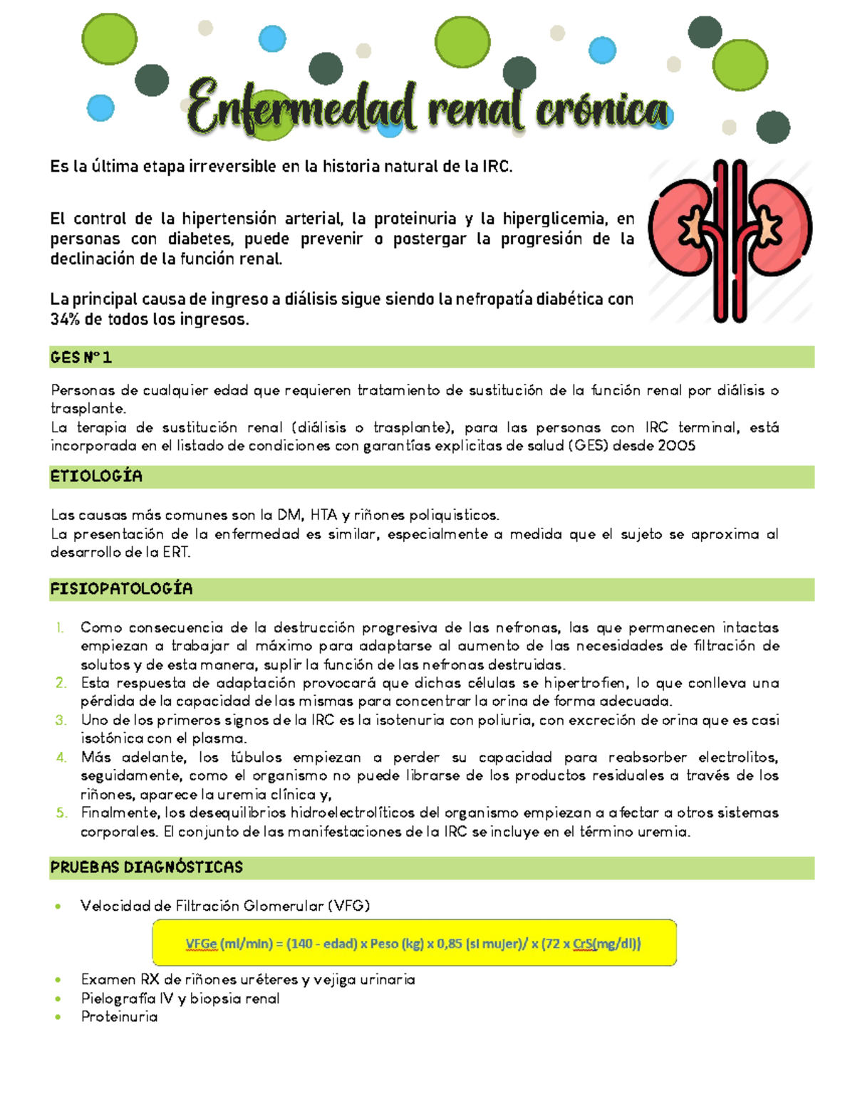 Apunte IRC - Es la última etapa irreversible en la historia natural de ...