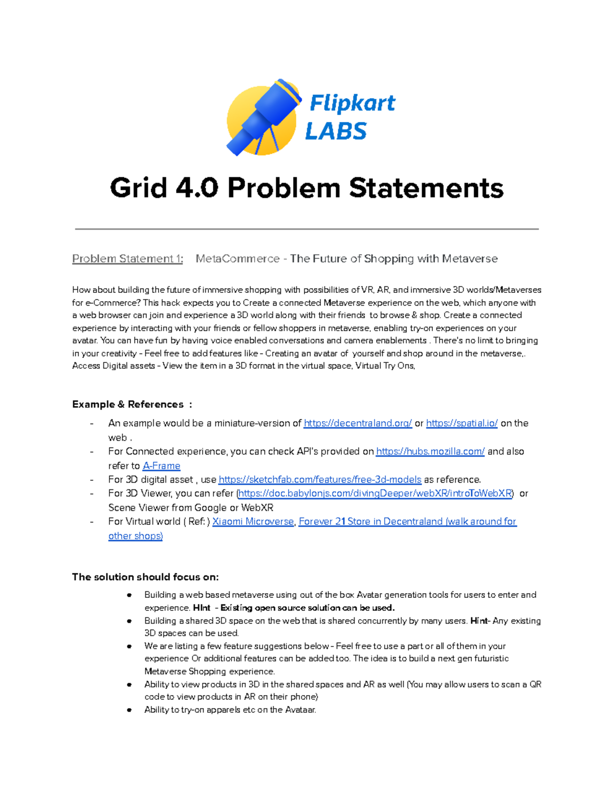 62b2f90de2da2 Final GRID Problem Statement - Software Track - Grid 4 ...